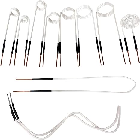 Induction Heater Coil Kit 10Pcs Induction Heater Preformed Coil for Ma ...