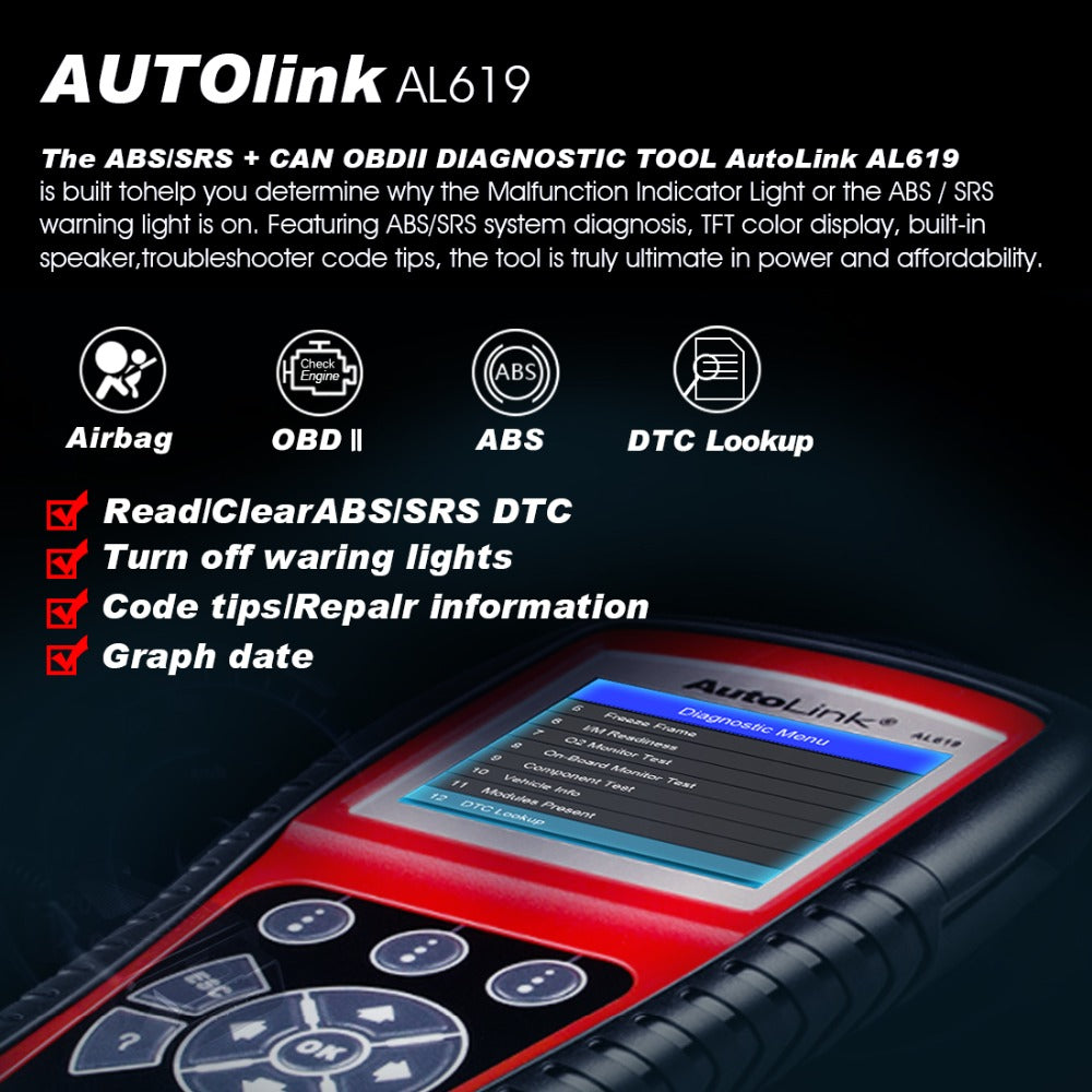 Autel AutoLink AL619 Auto Scanner Automotive Tool – HONGKONG IXUANER ...