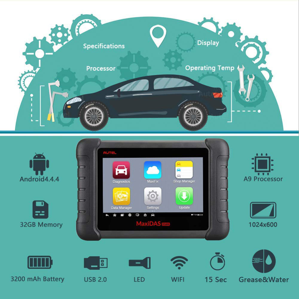 Autel MaxiDAS DS808 Full Systems Diagnostic – HONGKONG IXUANER TECH CO ...