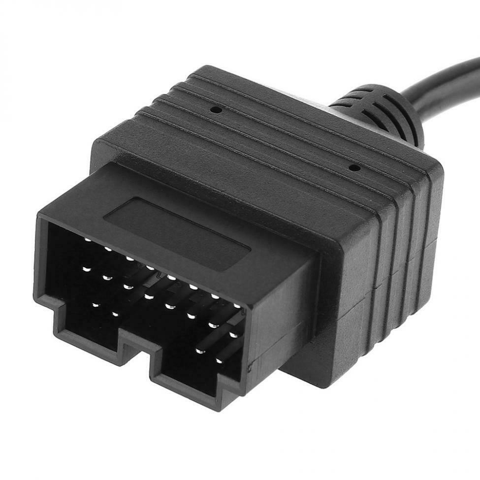 20cm 16pin OBDII Connector Male to Female OBDII Connector – HONGKONG ...