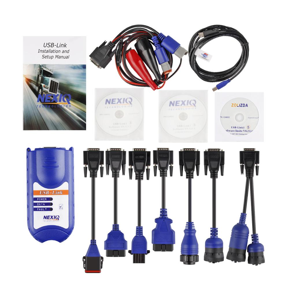 NEXIQ USB Link 125032 Diesel Truck Diagnostic Interface With CD Softwa ...