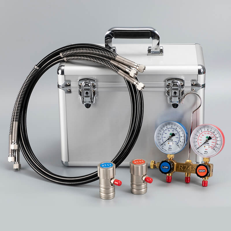 R744 CO2 Pressure Test Manifold Gauge Set – HONGKONG IXUANER TECH CO ...