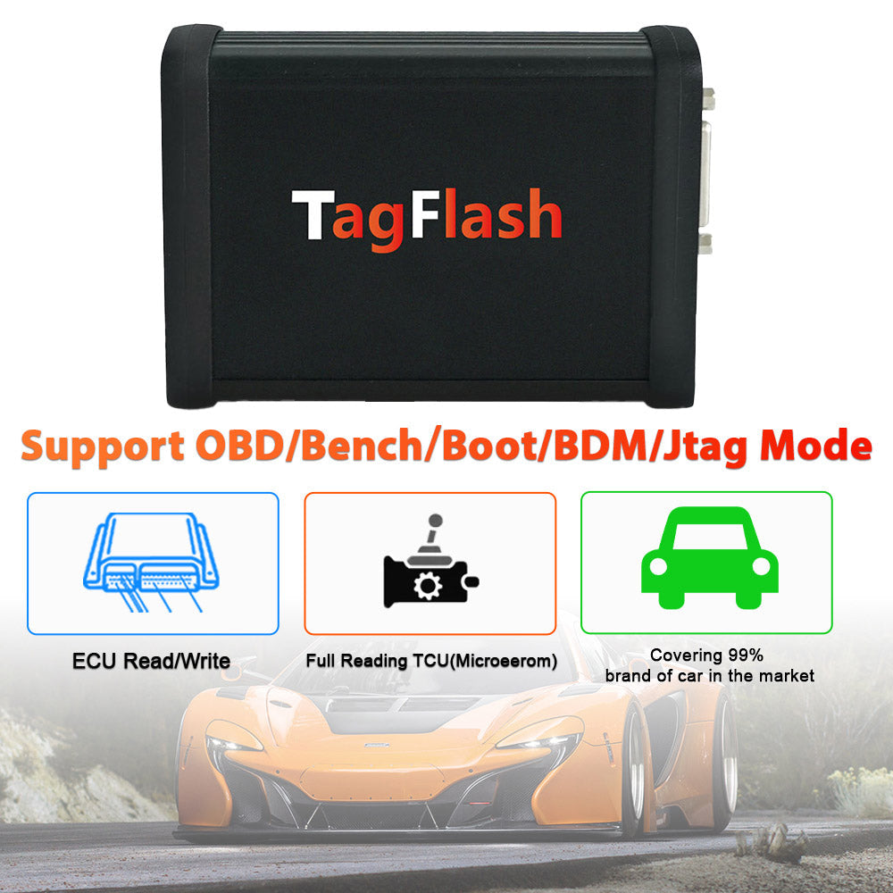 TagFlash ECU Programmer BENCH / OBD / BOOT / BDM / JTAG mode Full read ...